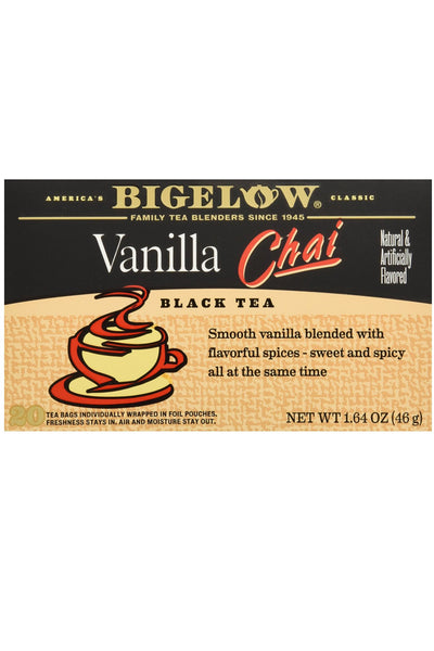Bigelow Vanilla Chai 20ct – McCullagh Coffee Roasters